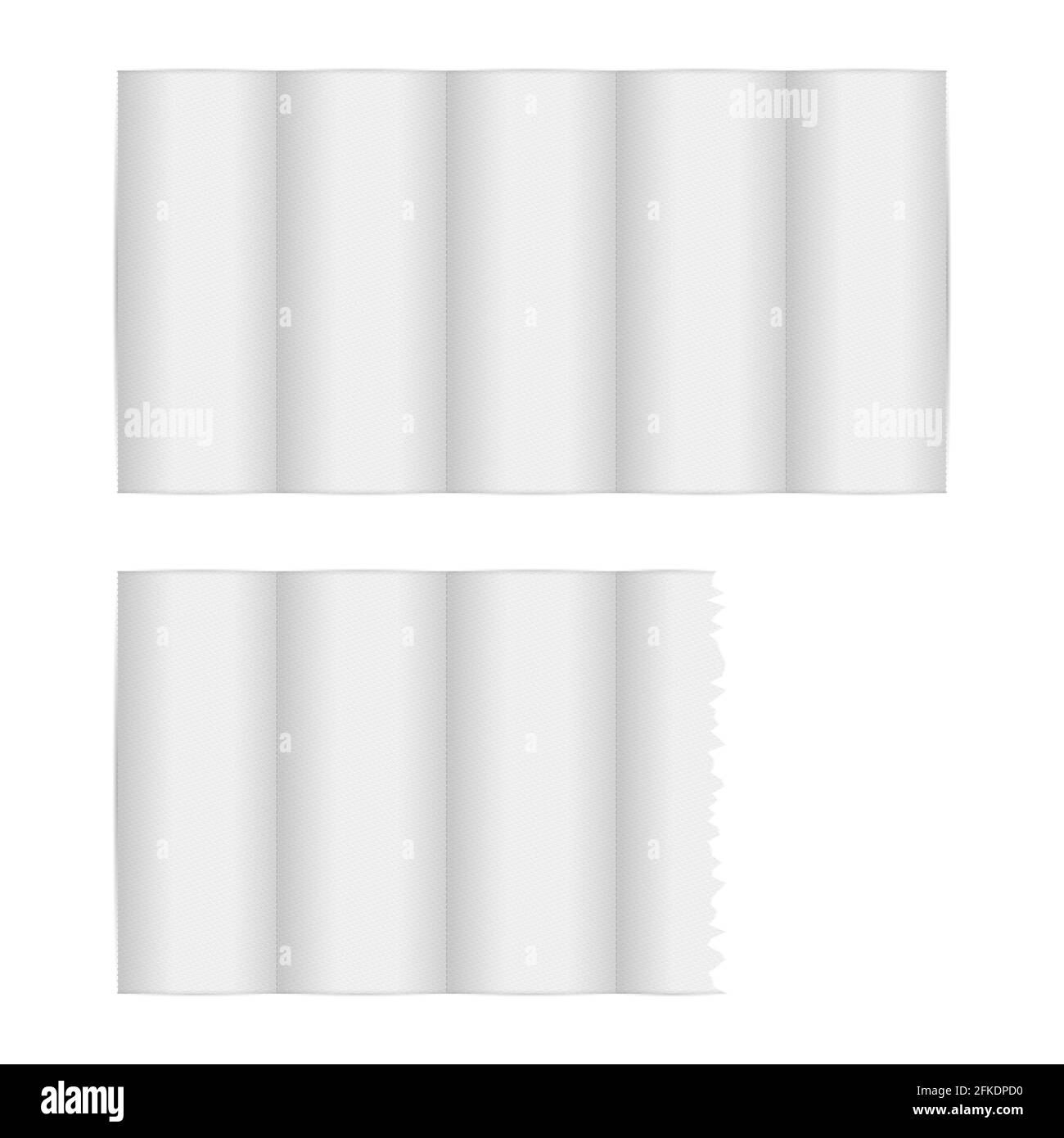 Kitchen paper set on a white background. Vector illustration Stock ...