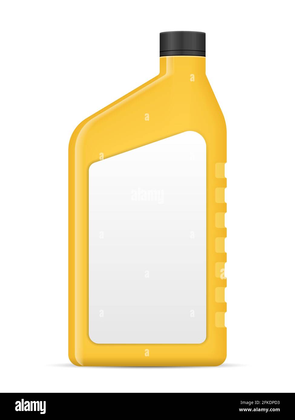 Motor oil bottle on a white background. Vector illustration Stock Photo ...
