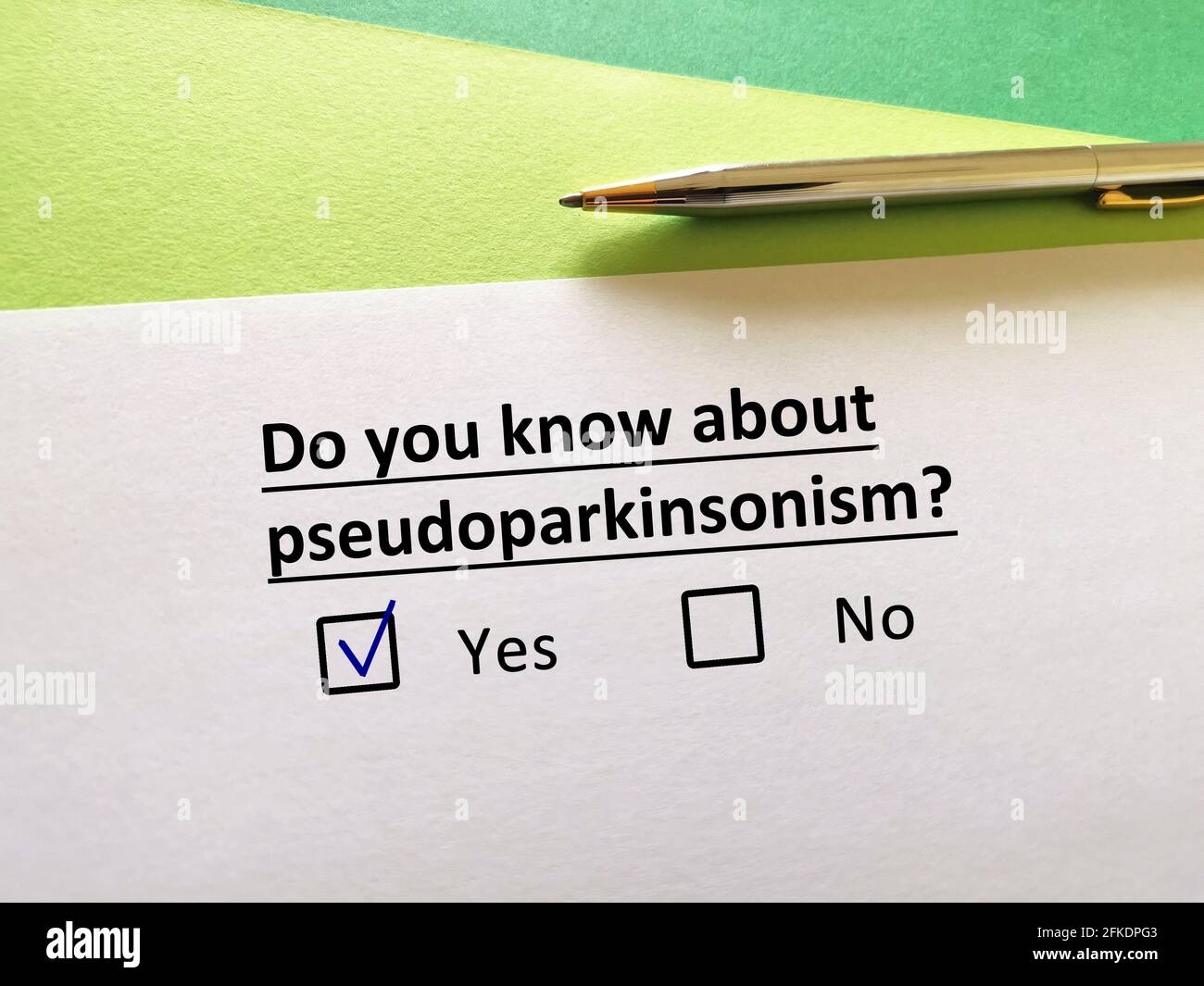 One person is answering question. He knows about psuedoparkinsonism ...