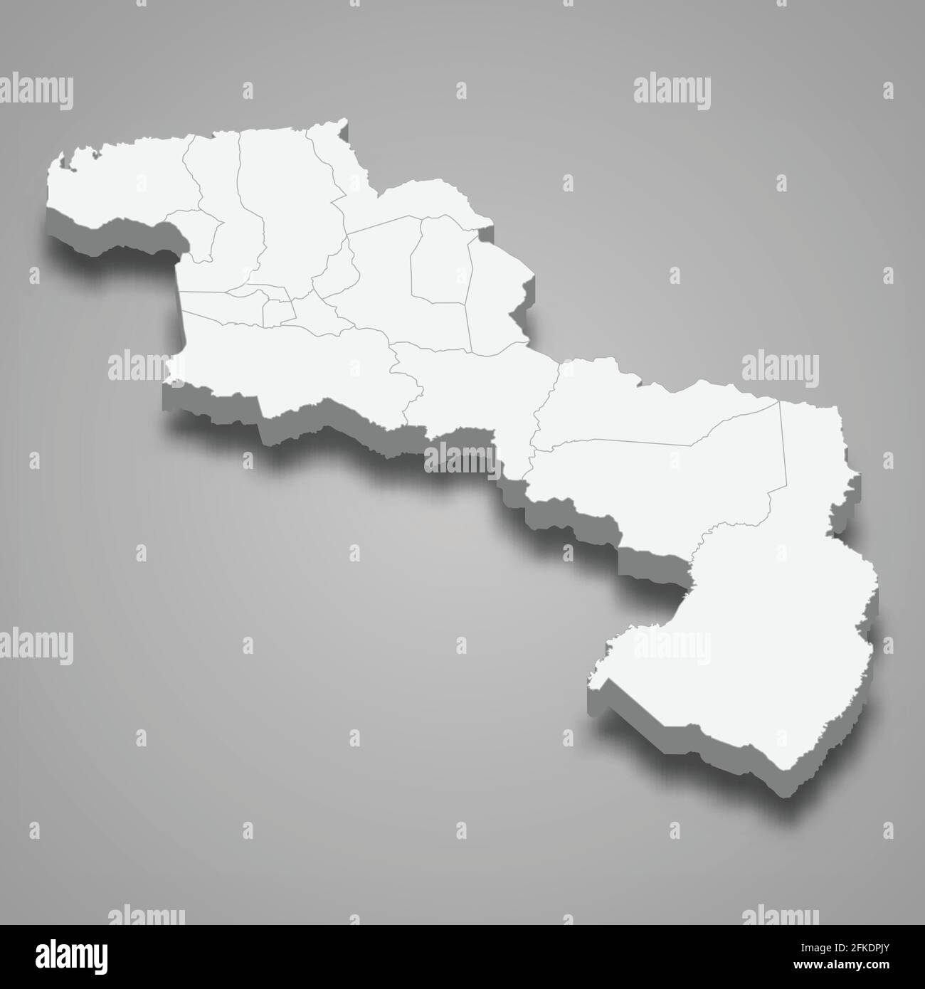Aragua map vector hi-res stock photography and images - Alamy
