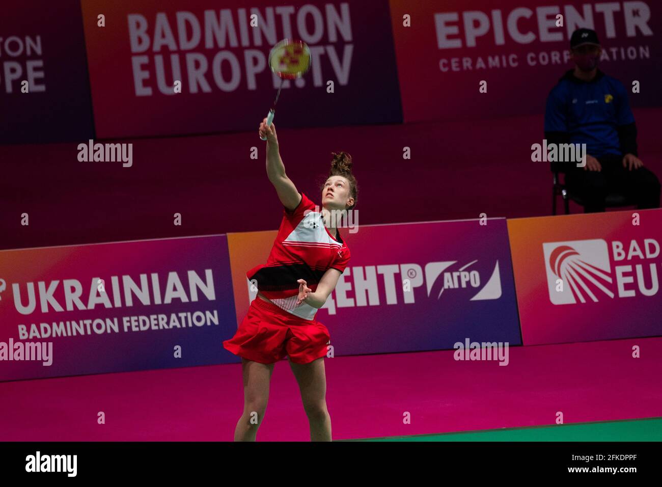 KYIV, UKRAINE - APRIL 30, 2021: Line CHRISTOPHERSEN during the ...