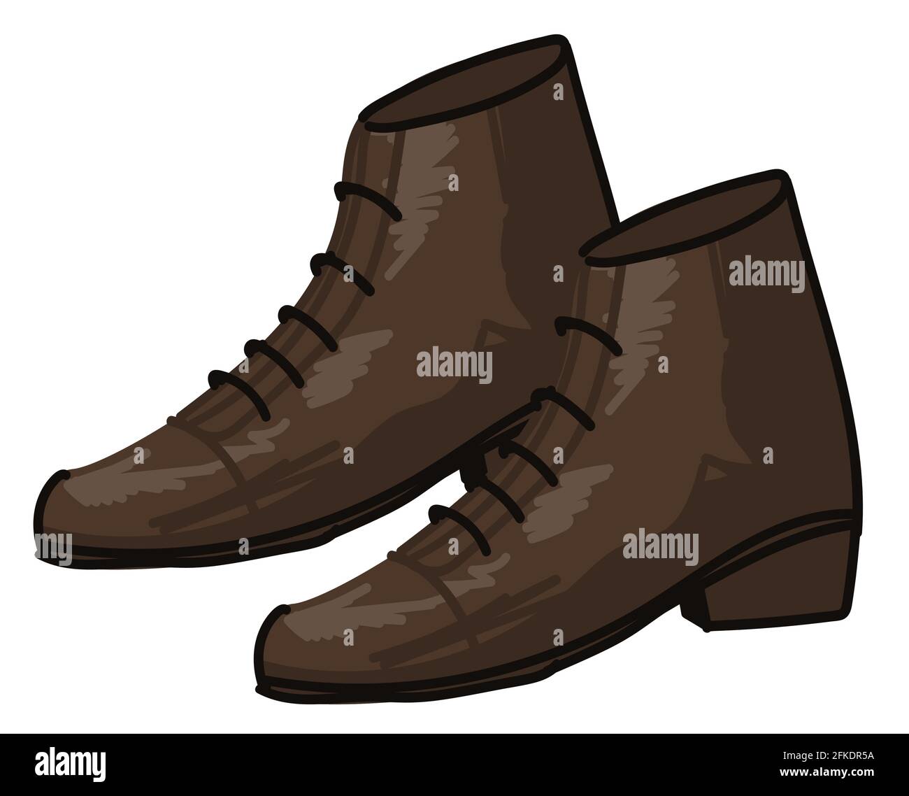 Leather boots Stock Vector Images - Alamy