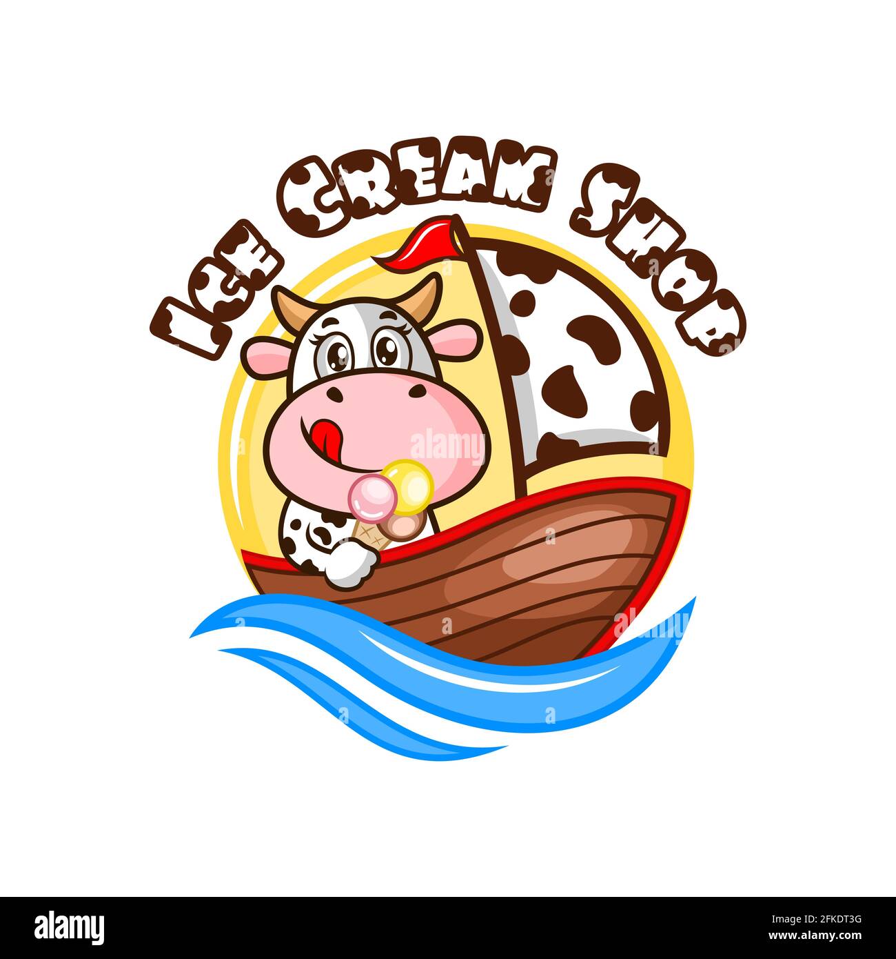 Icon character white cream Stock Vector Images - Alamy