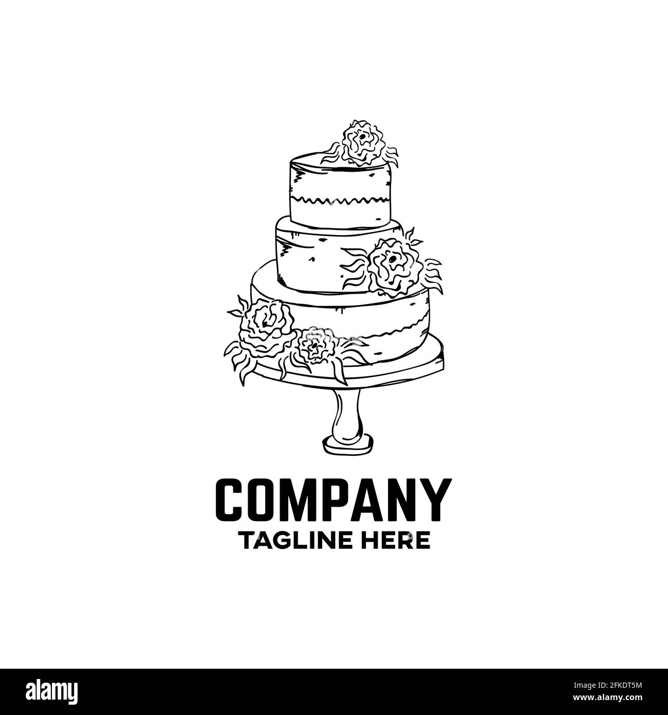 Simple cake logo Stock Vector Image & Art - Alamy