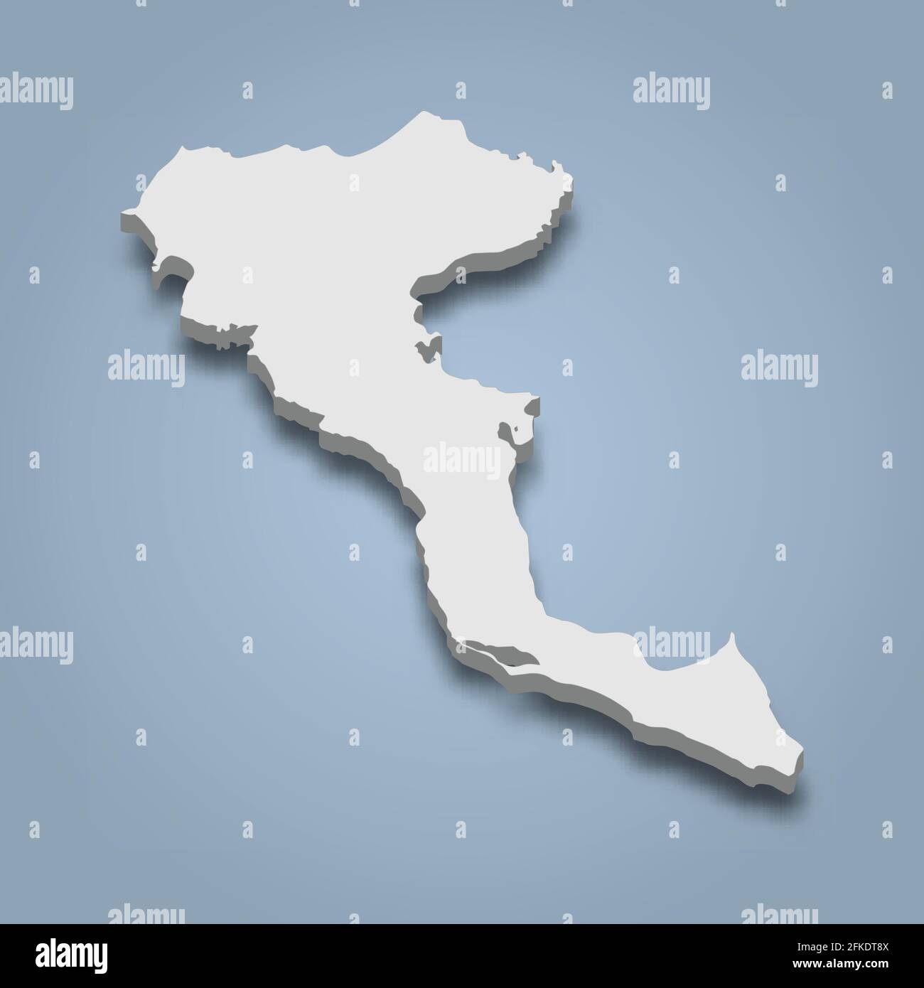 Map of corfu hi-res stock photography and images - Alamy