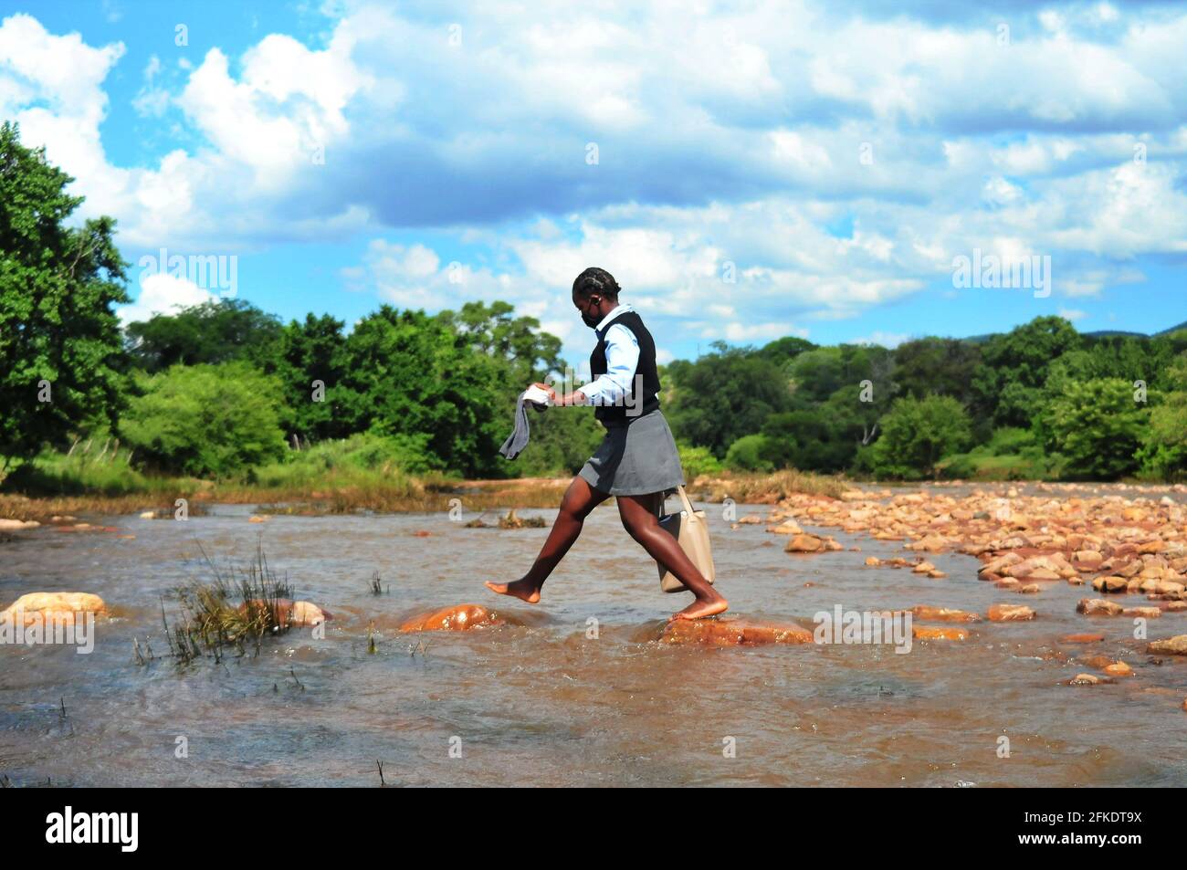Rural village residents in Sane in Limpopo still cross rivers to ferry ...