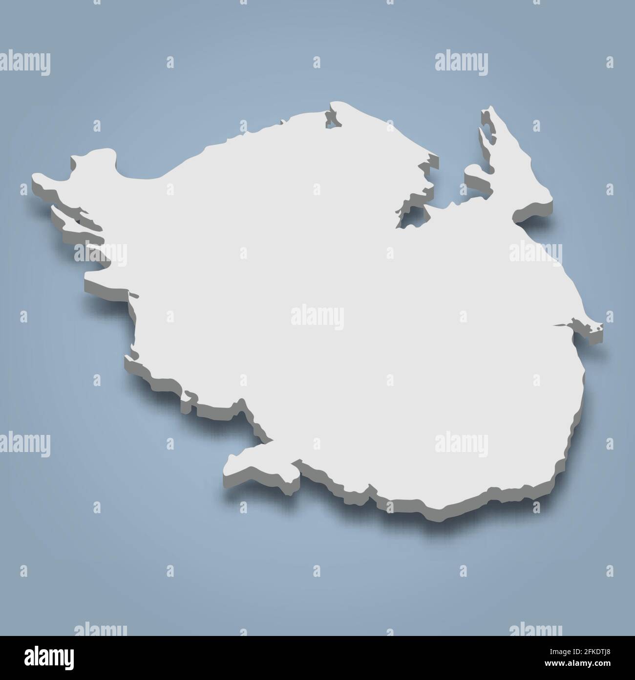 3d isometric map of Funen is an island in Denmark, isolated vector illustration Stock Vector ...