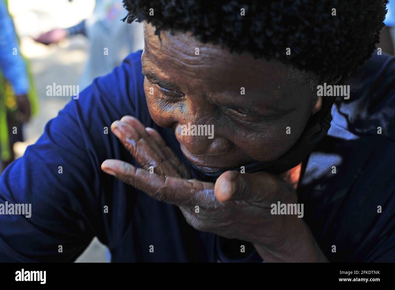 Salt harvesters working at the ancient Baleni Salt Works in Limpopo ...