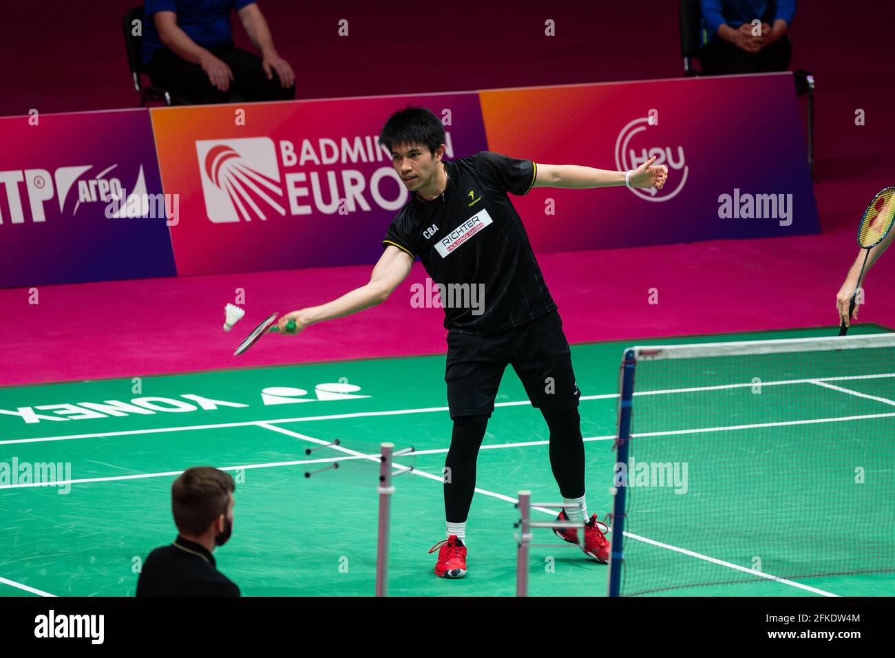KYIV, UKRAINE - APRIL 30, 2021: Jones Ralfy JANSEN during the badminton ...