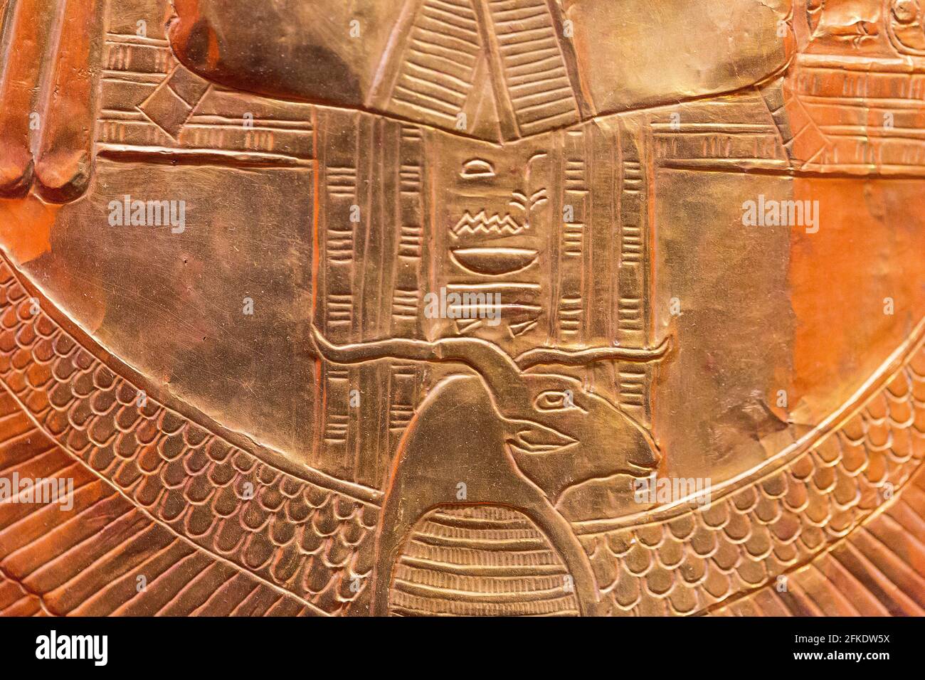 From Egyptian Museum Cairo, in Monaco exhibition : Detail of king ...