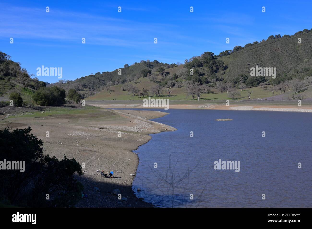 The Uvas Valley and Reservoir, San Martin CA Stock Photo - Alamy