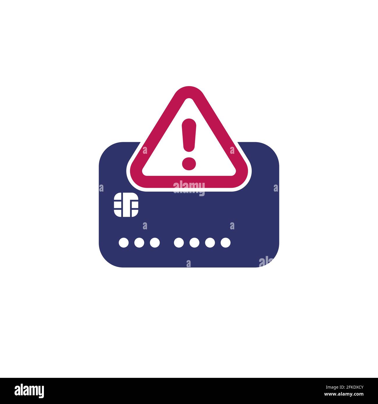 Warning sign on bank Stock Vector Images - Alamy