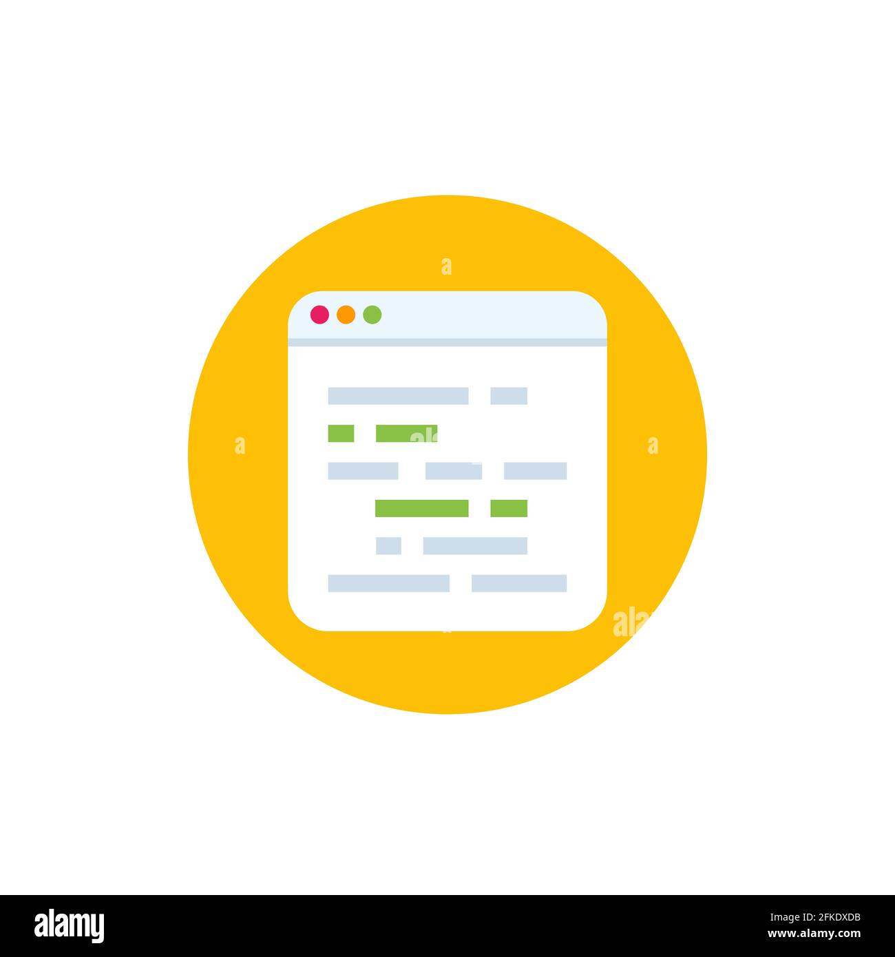 web page, website vector flat icon Stock Vector Image & Art - Alamy