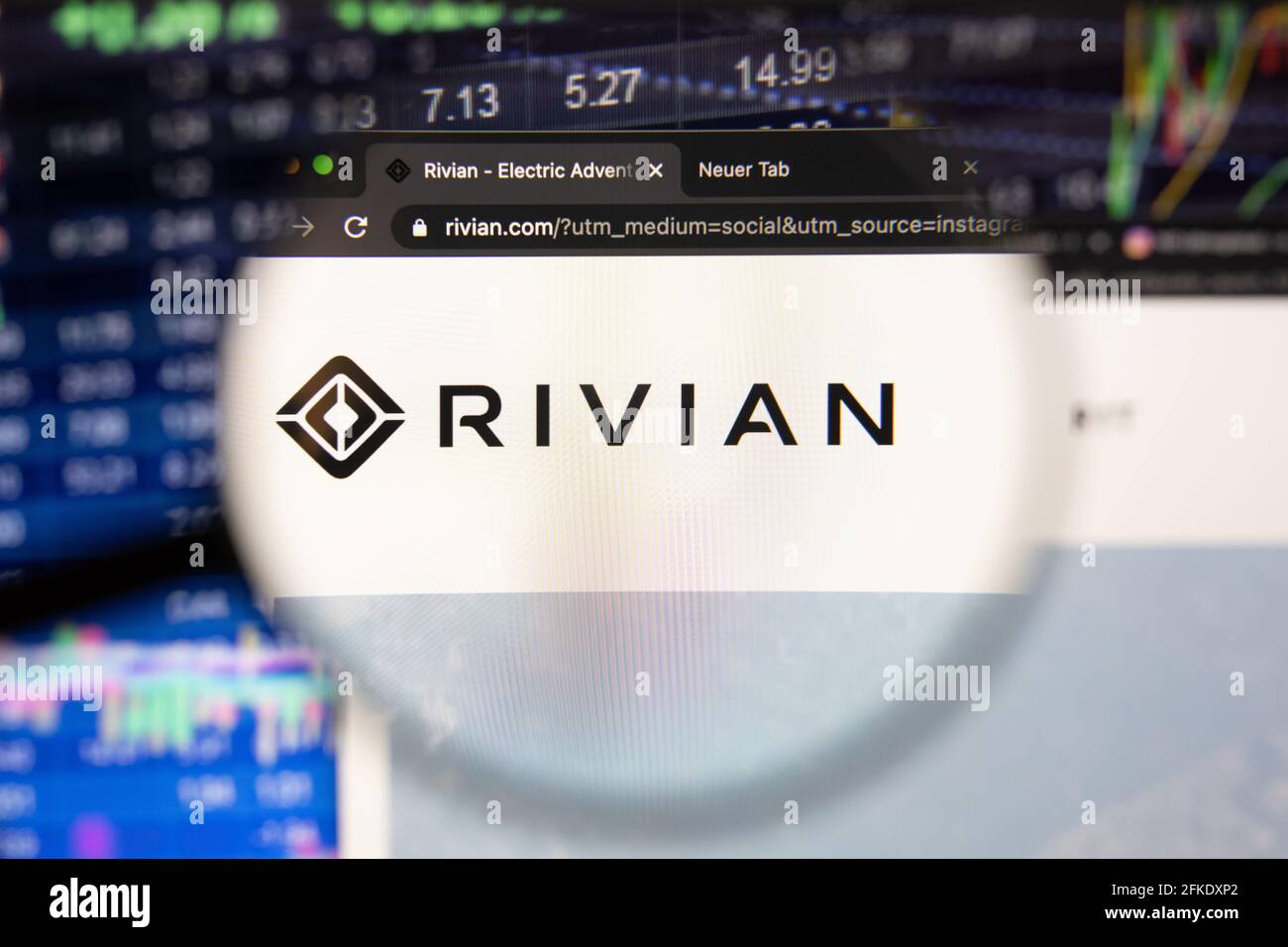Rivian logo hi-res stock photography and images - Alamy