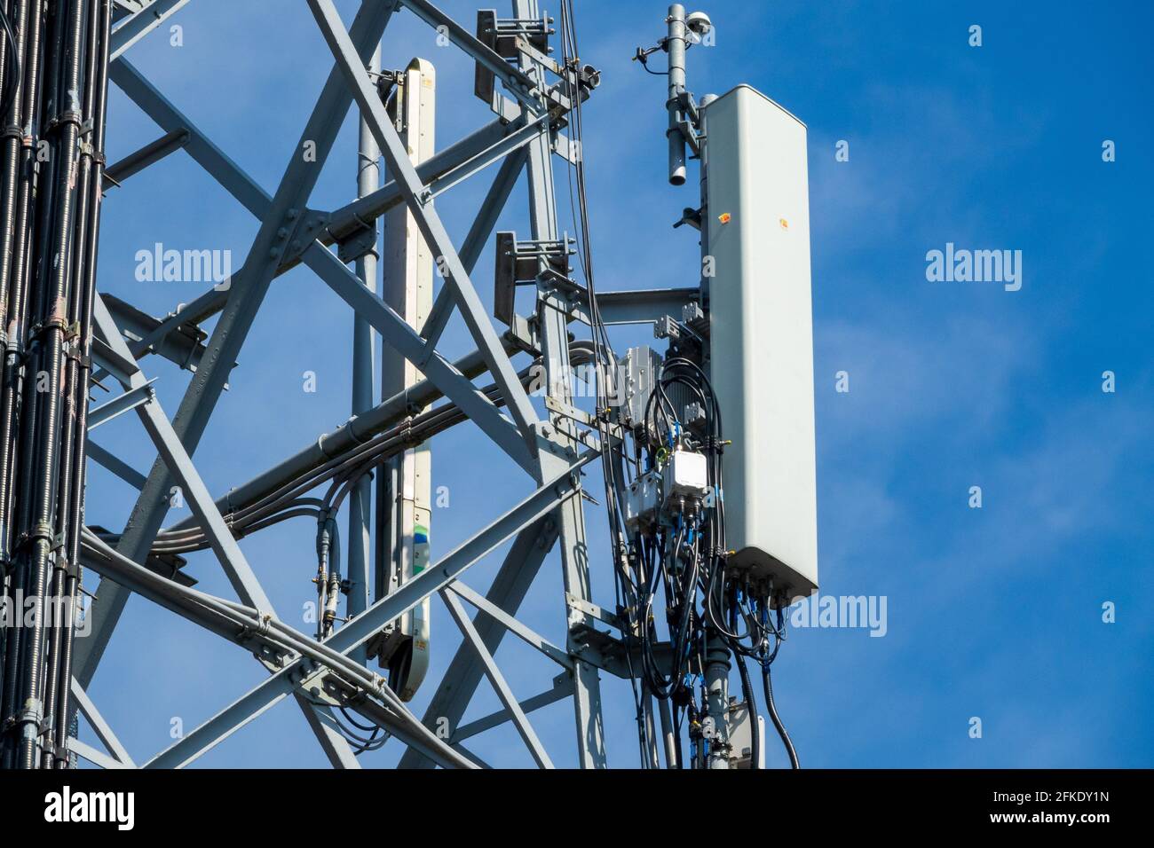 Radio transmitter broadcast tower at Swains Lane, Highgate, part of ...