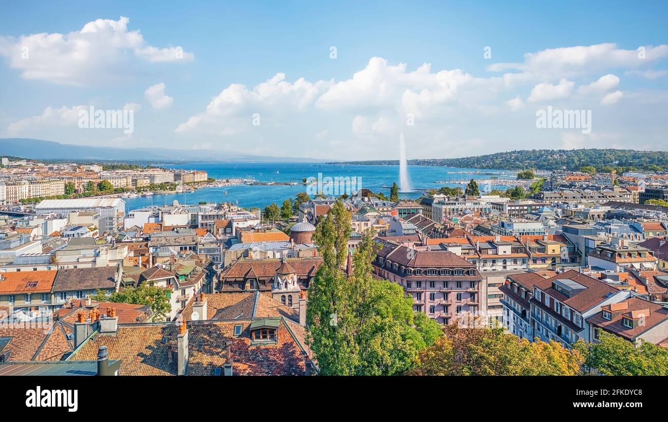 Geneva skyline hi-res stock photography and images - Alamy