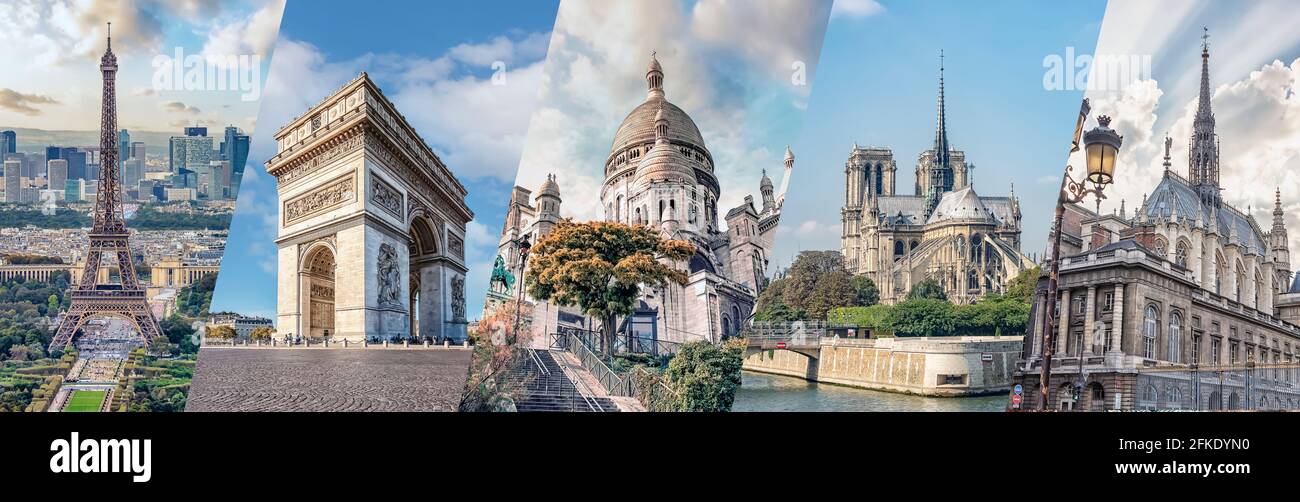 Collage photo paris hi-res stock photography and images - Alamy