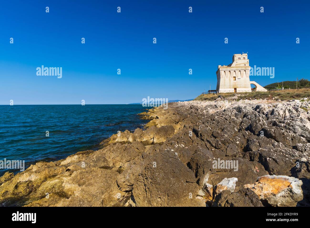 Torre Mileto castle near San Nicandro Garganico, Apulia, Italy Stock ...