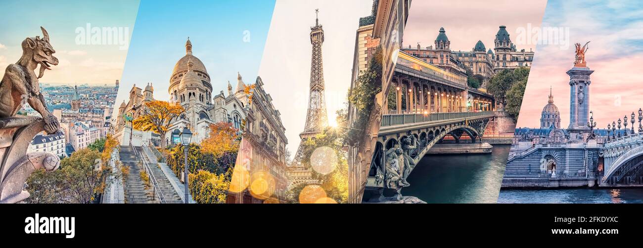 Collage photo paris hi-res stock photography and images - Alamy