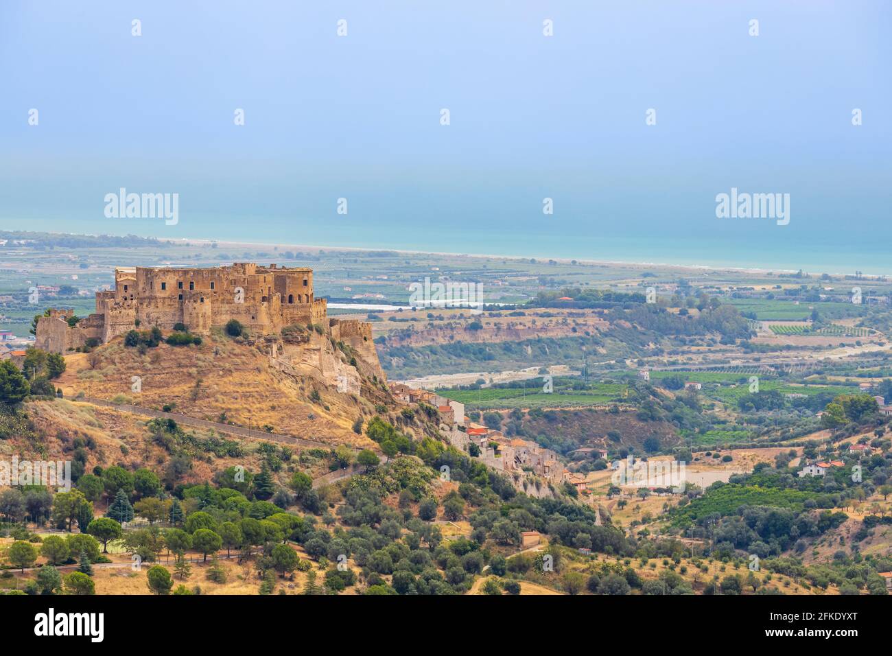Rocca Imperiale castle in Cosenza province, Calabria, Italy Stock Photo ...