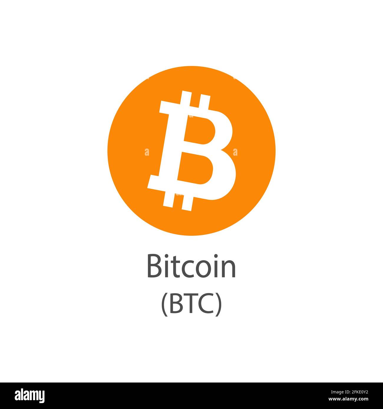 Golden bitcoin crypto currency icon isolated on white background ...