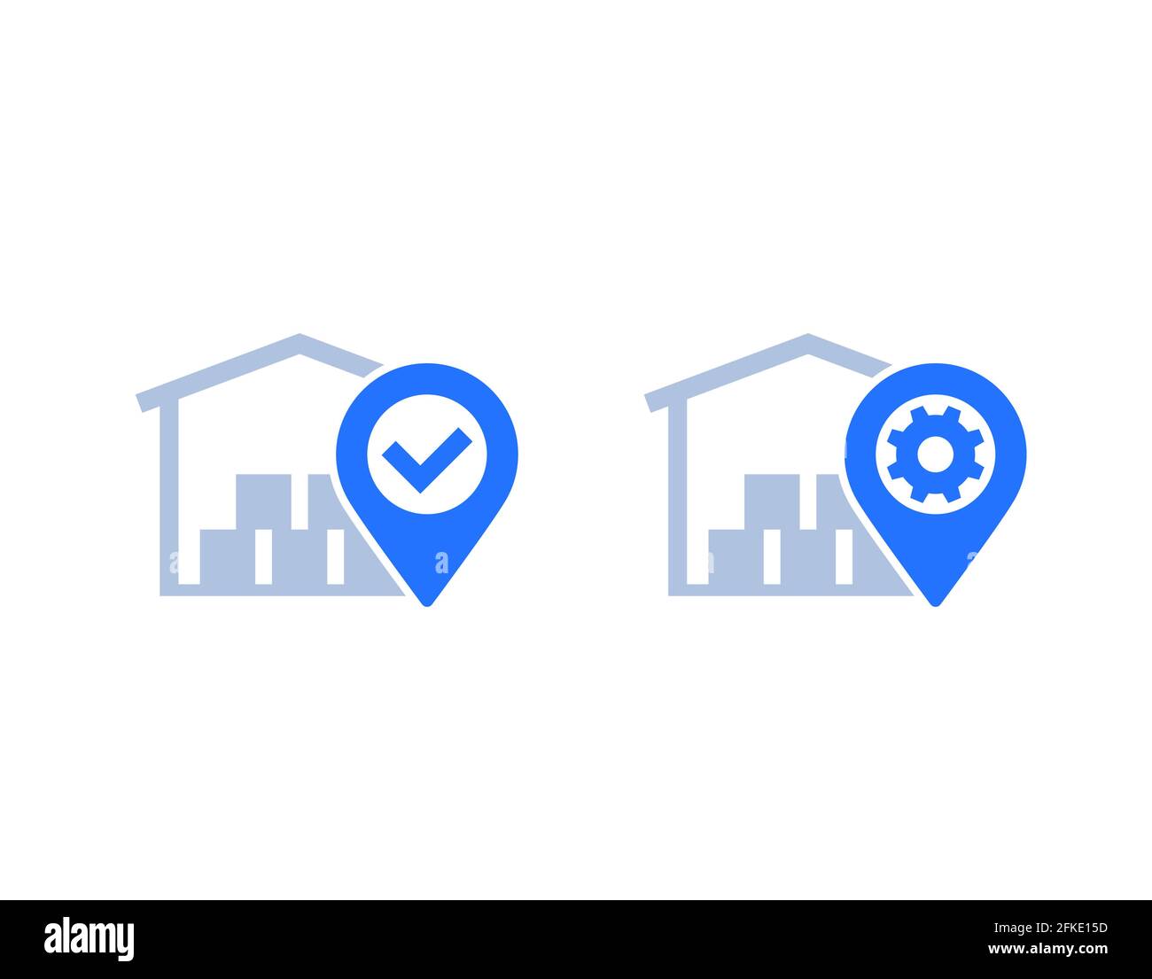 warehouse, logistics and distribution icons Stock Vector Image & Art ...
