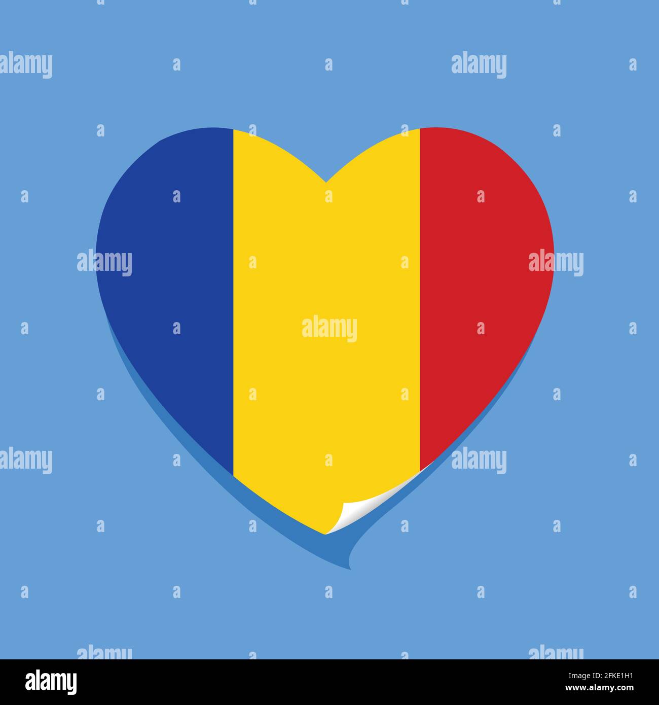 I love Romania flag heart vector illustration Stock Vector Image & Art ...