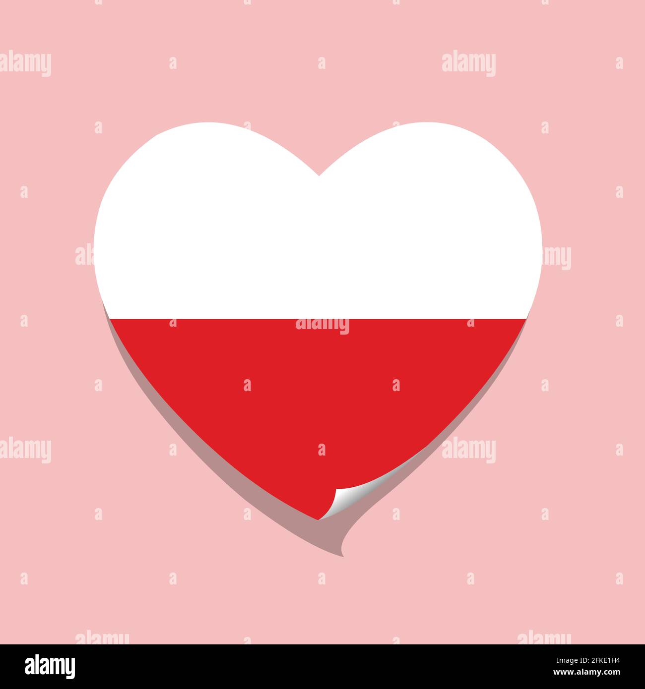 I love Poland flag heart vector illustration Stock Vector Image & Art ...