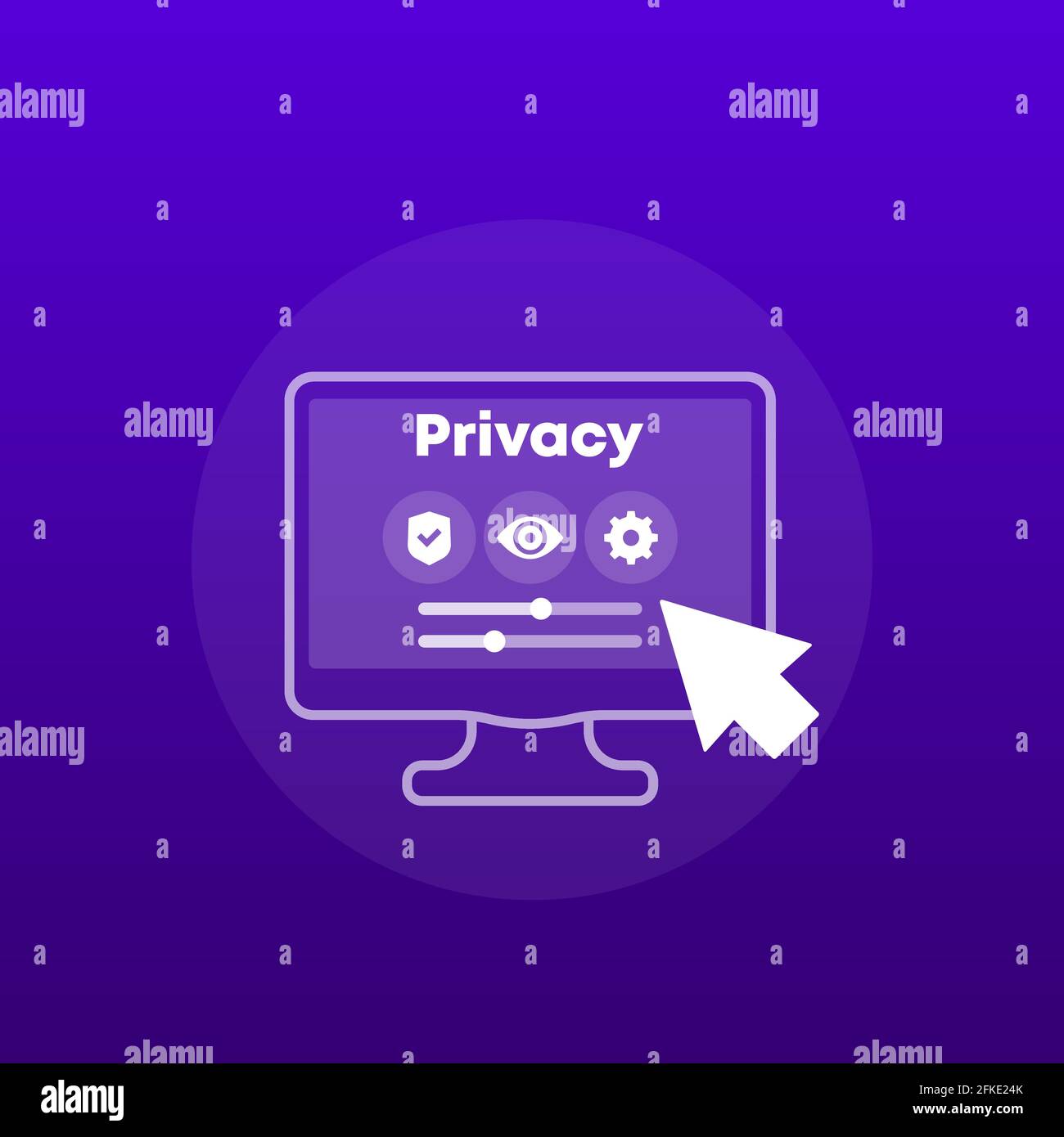privacy control and security, vector icon Stock Vector Image & Art - Alamy