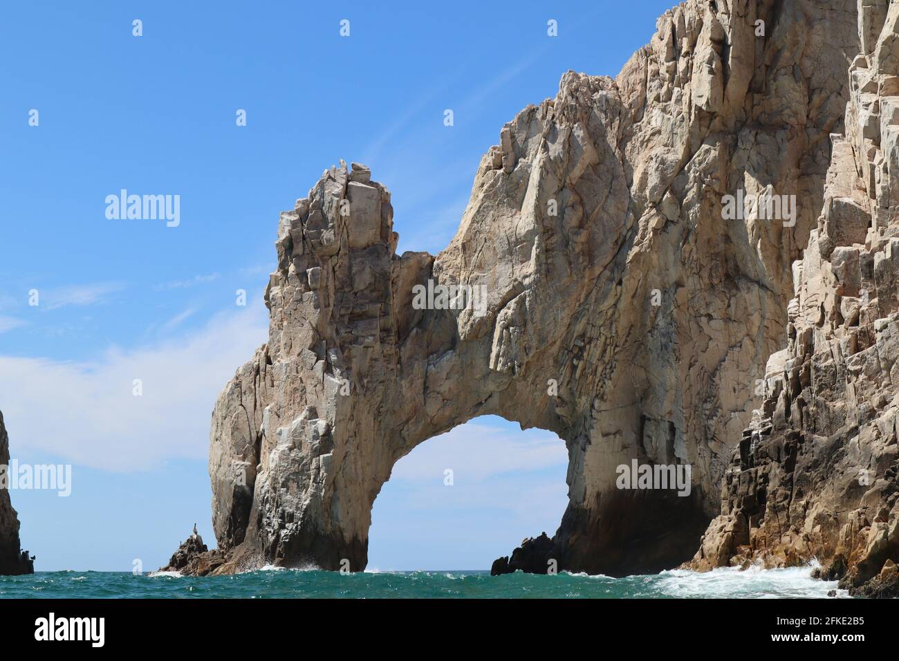 Beautiful view of The Arch, the iconic landmark emerging from the ocean ...
