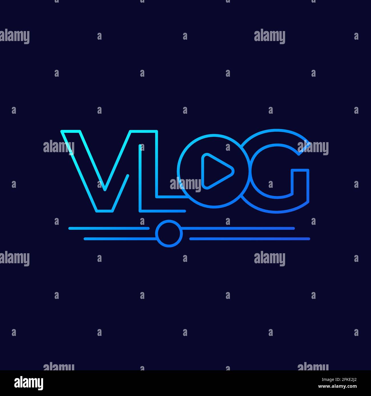 Vlog logo Stock Vector Images - Alamy