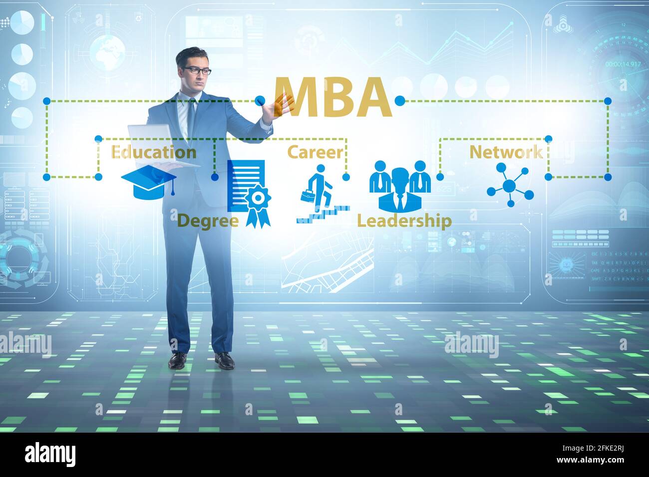 Master of the business administration MBA concept Stock Photo - Alamy