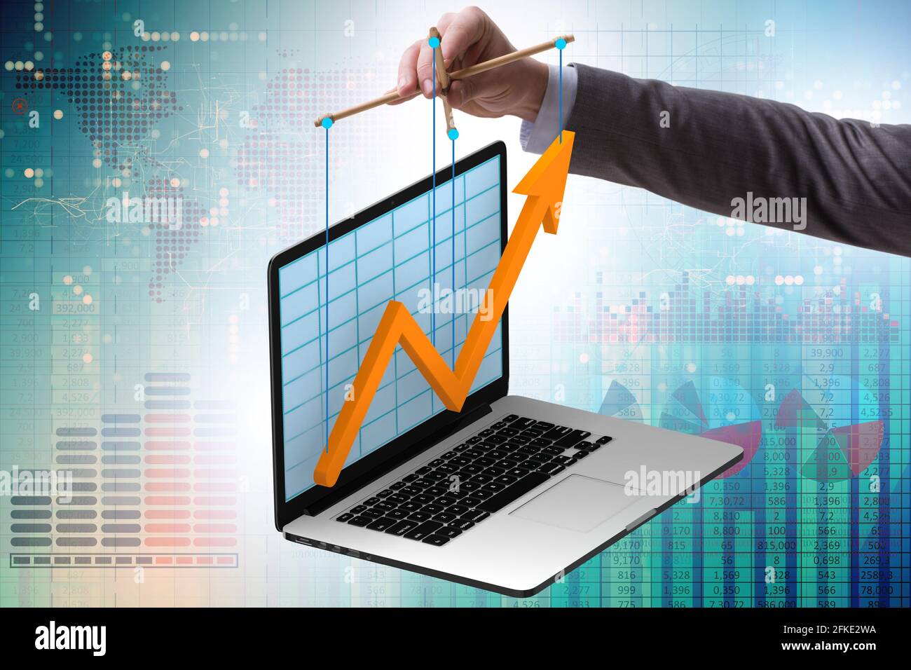 Concept of supporting economic growth in the economy Stock Photo - Alamy