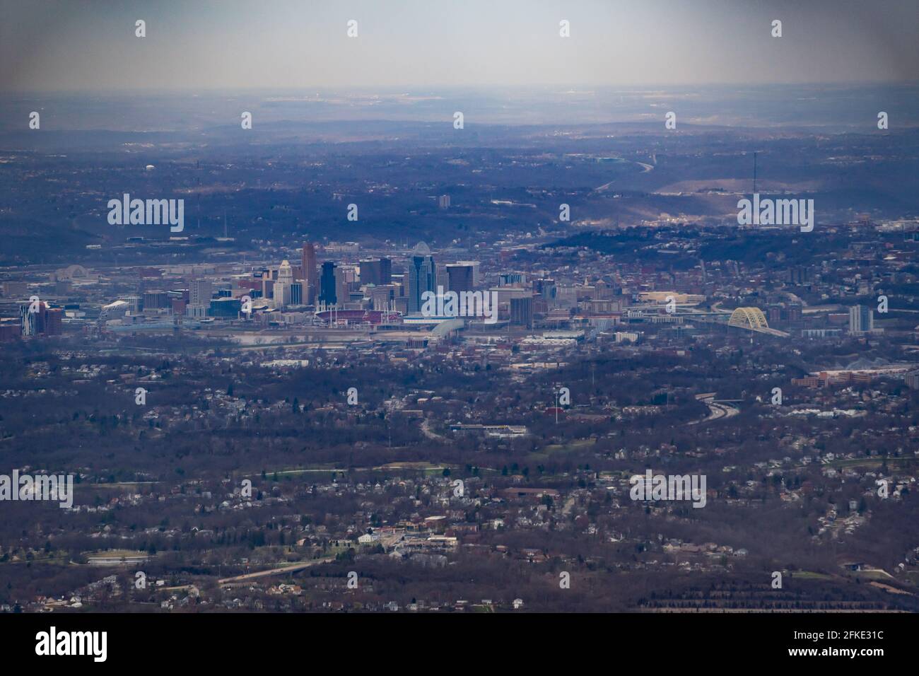 Aerial view of Cincinnati Stock Photo - Alamy
