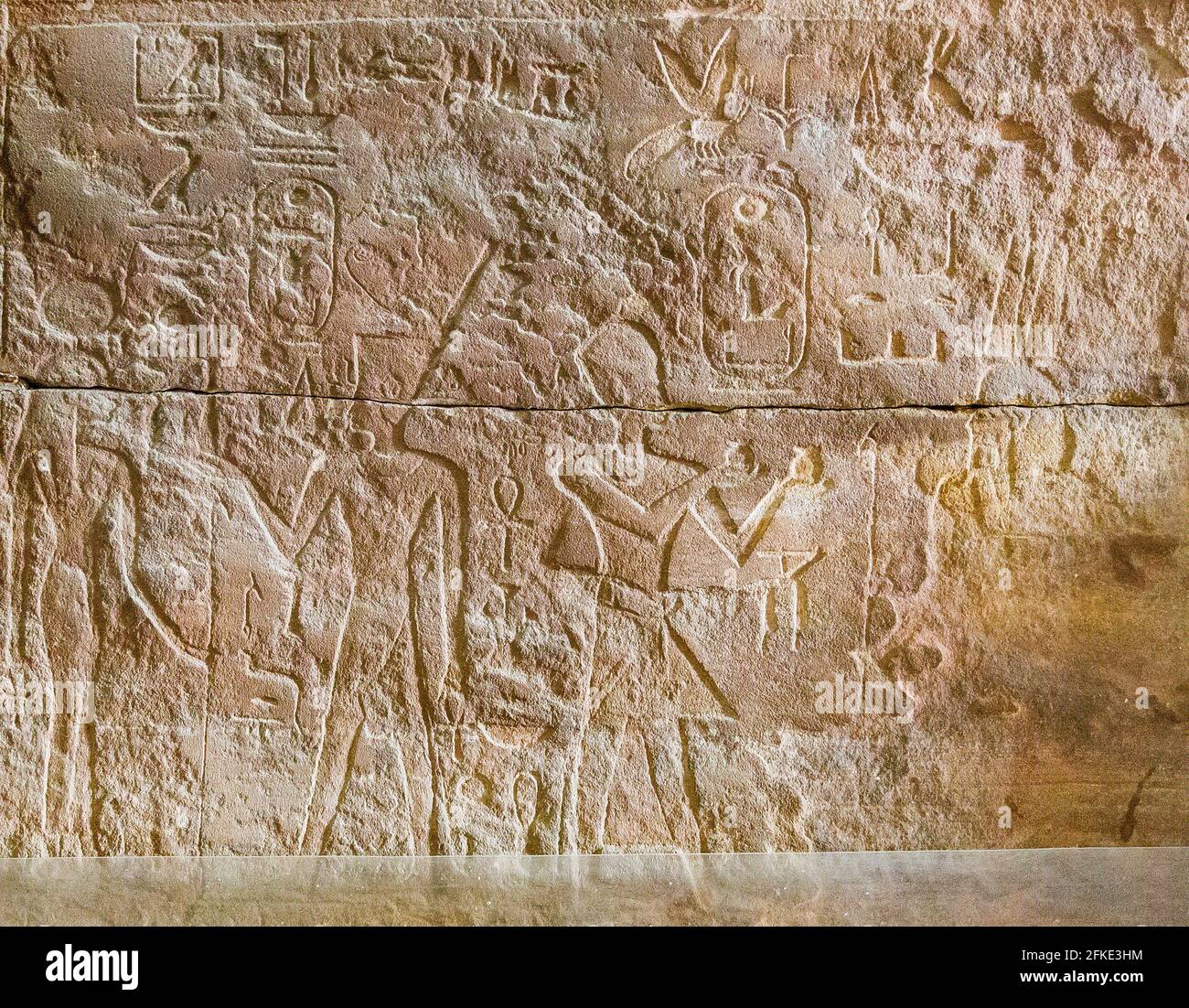 Cairo, Egyptian Museum, rock relief from Wadi Meghara, Sinai ...