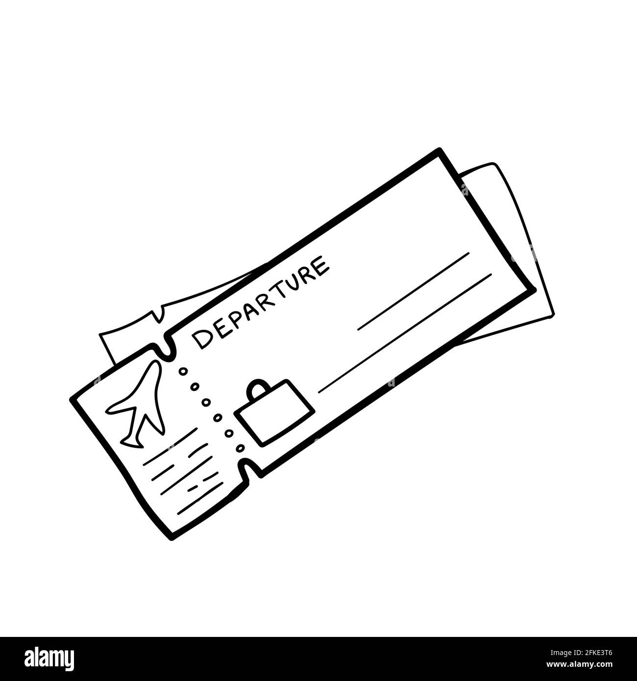 Plane icon vector tickets Stock Vector Images - Alamy