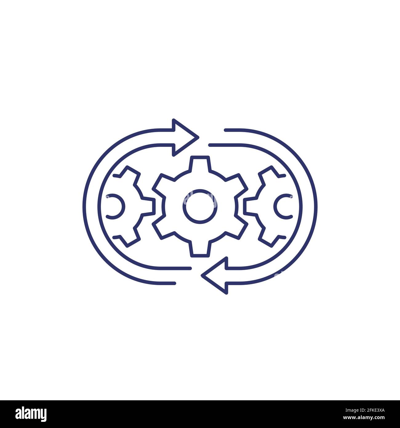 optimization process or operations line icon Stock Vector Image & Art ...