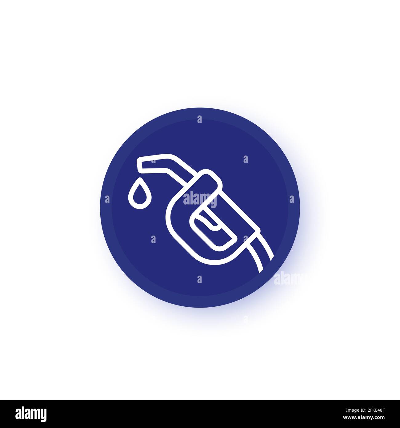 gas nozzle icon, gasoline station line design Stock Vector Image & Art ...