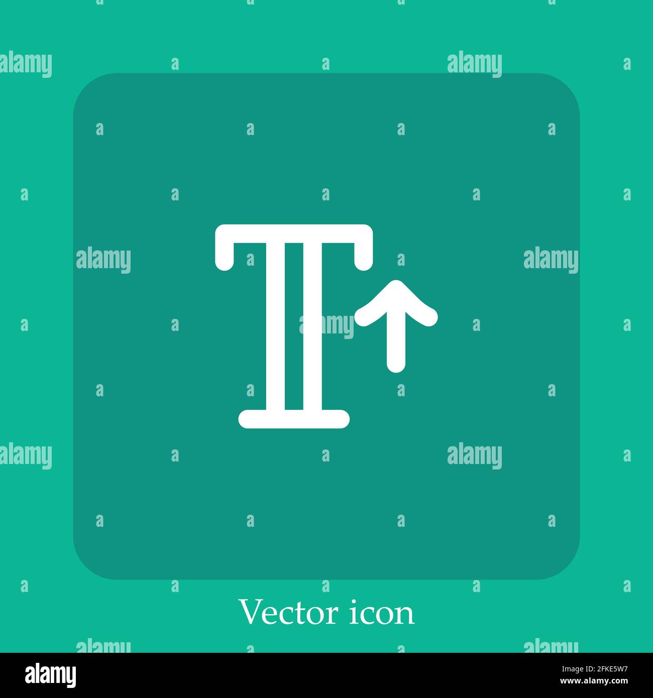 font vector icon linear icon.Line with Editable stroke Stock Vector ...