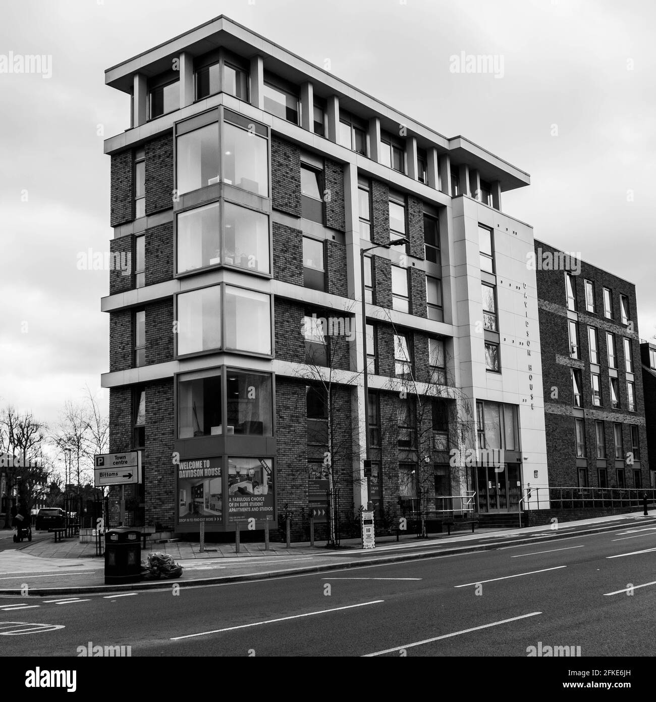 Student accommodation block Black and White Stock Photos & Images - Alamy
