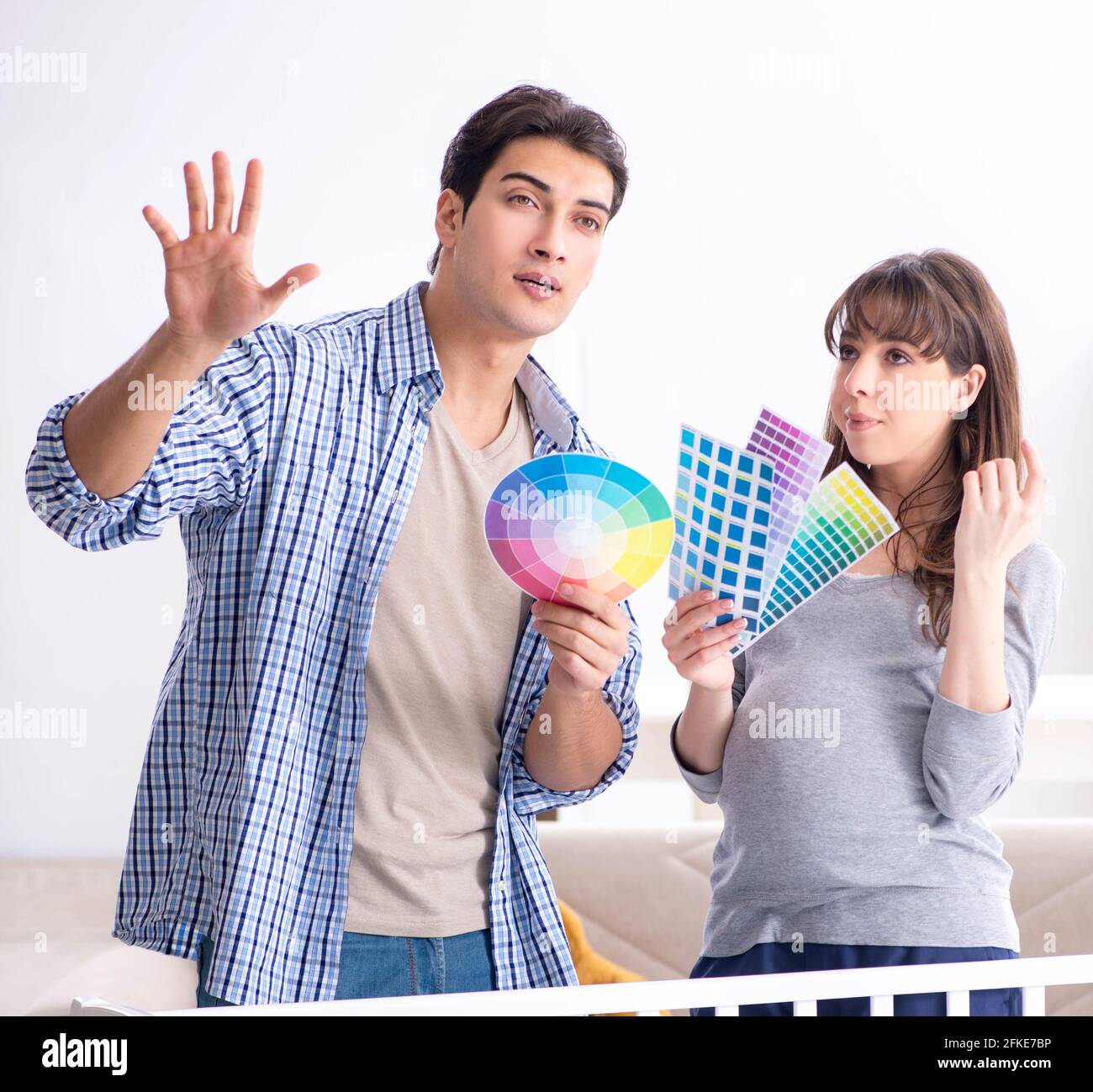 The young parents expecting their first baby Stock Photo - Alamy