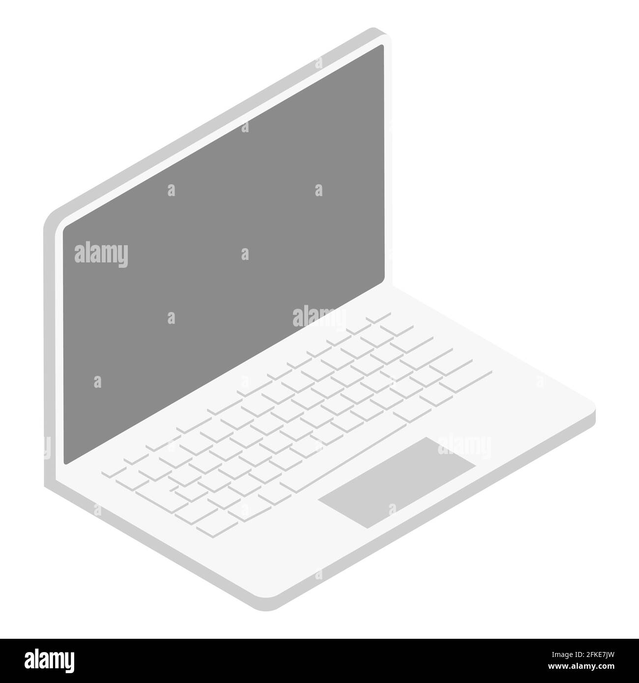 Cartoon vector illustration isolated object electronic laptop computer ...