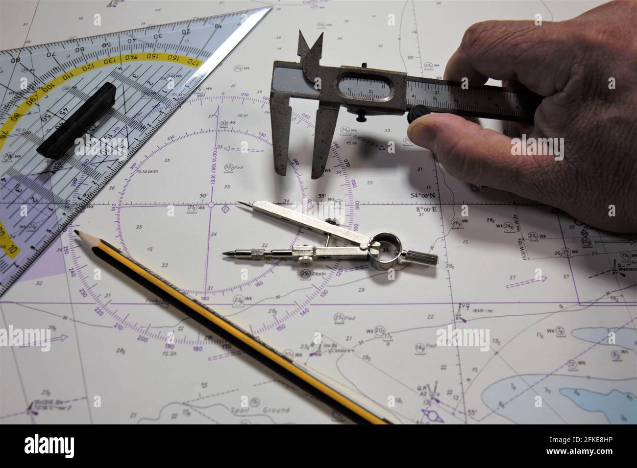 measuring instrument of a caliper Stock Photo - Alamy