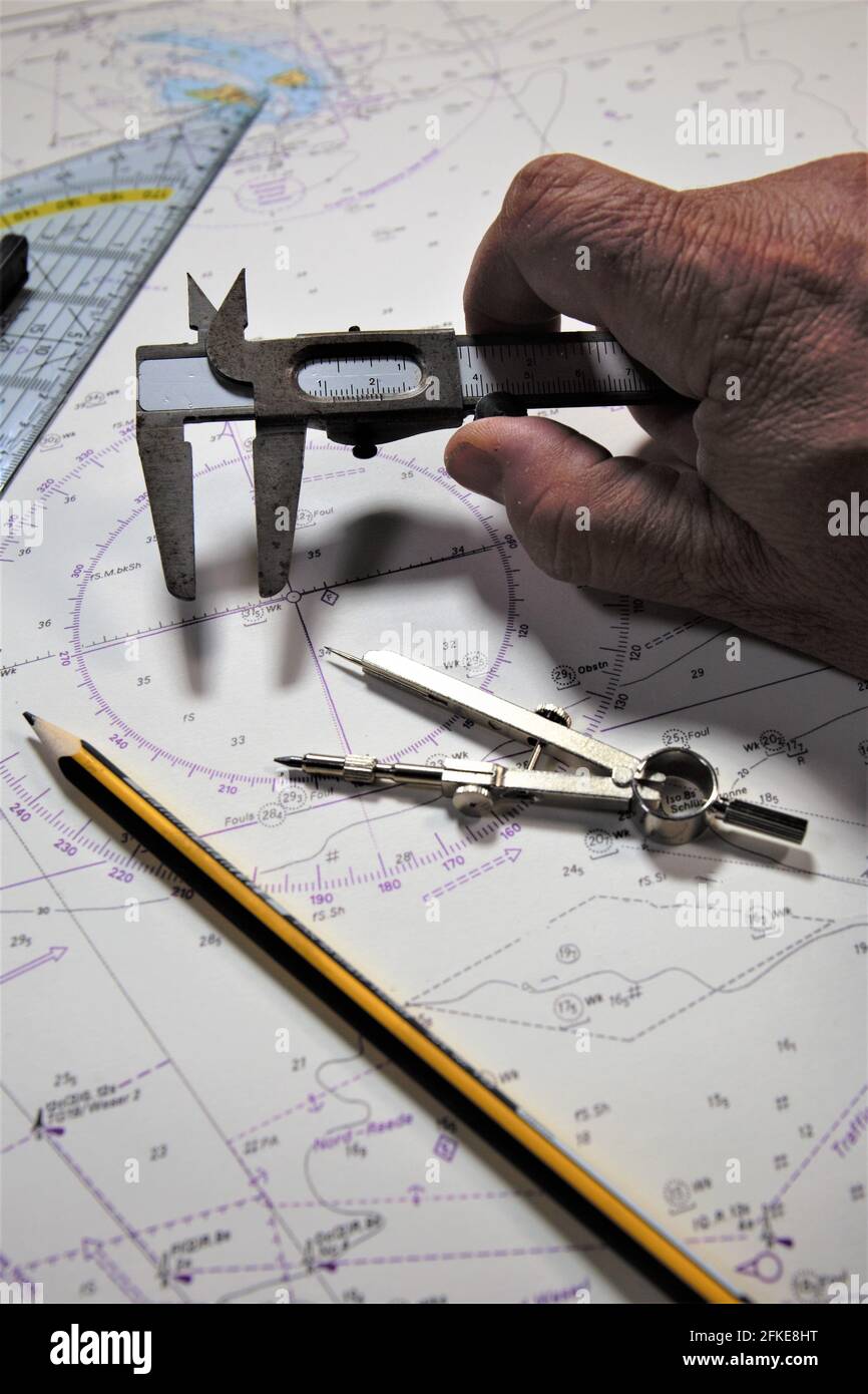 measuring instrument of a caliper Stock Photo - Alamy