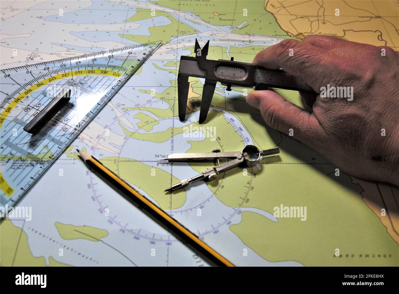 measuring instrument of a caliper Stock Photo - Alamy