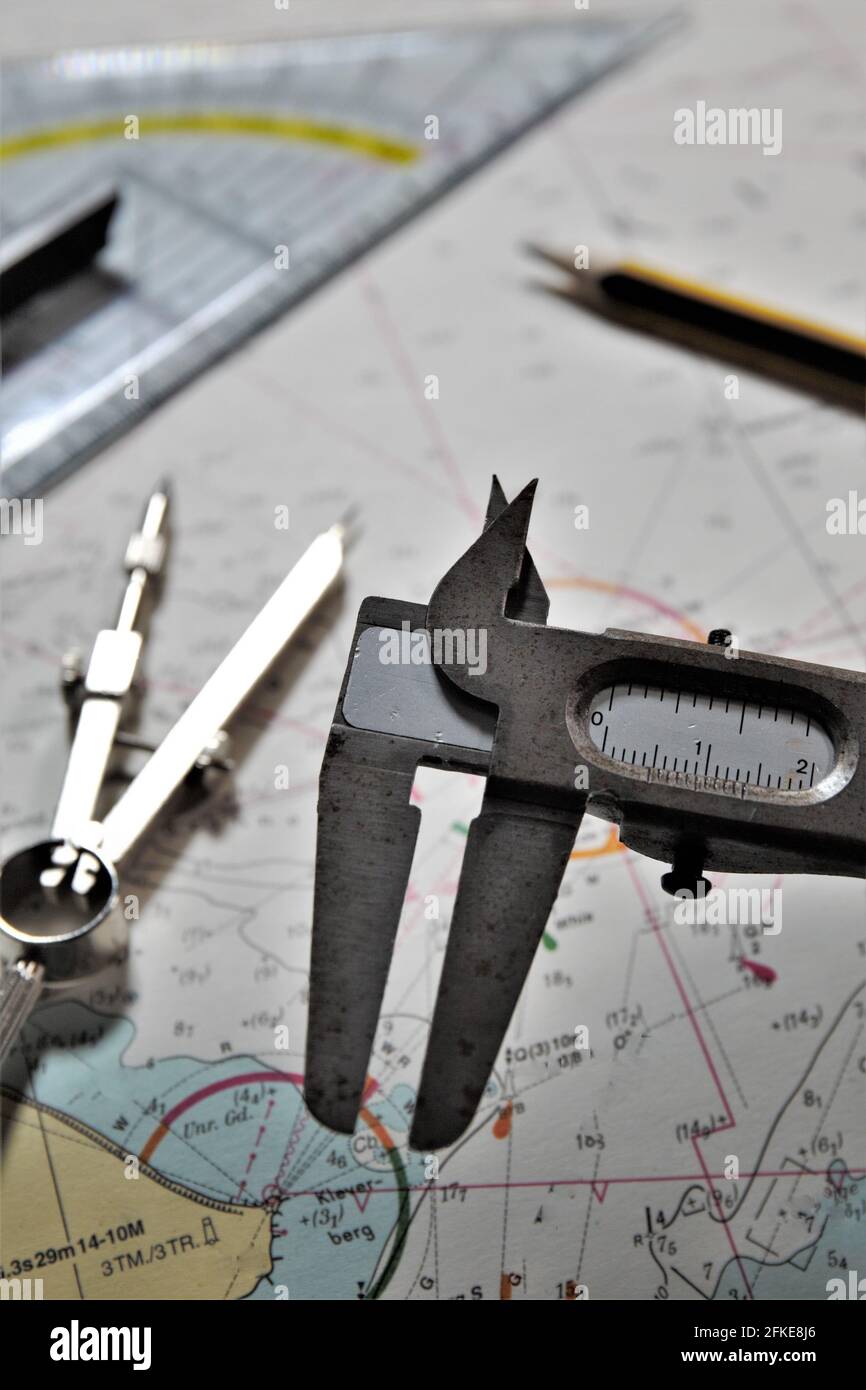 measuring instrument of a caliper Stock Photo - Alamy