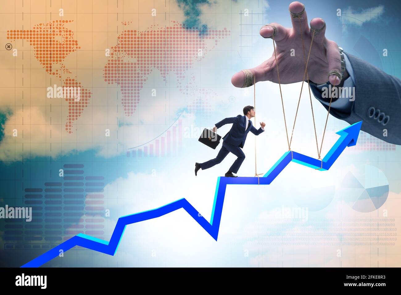 Concept of supporting economic growth in the economy Stock Photo - Alamy