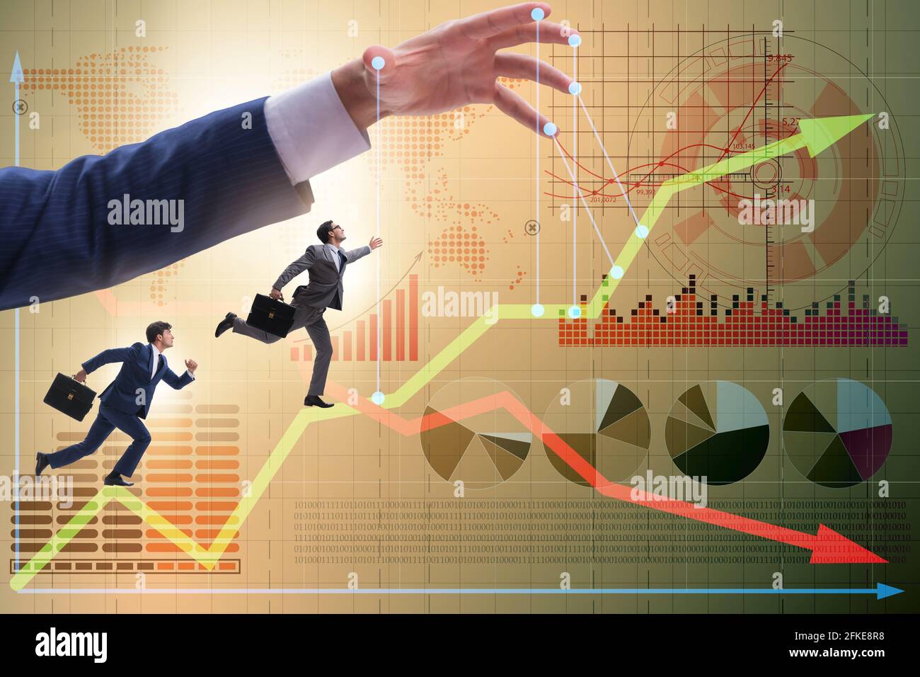 Concept of supporting economic growth in the economy Stock Photo - Alamy