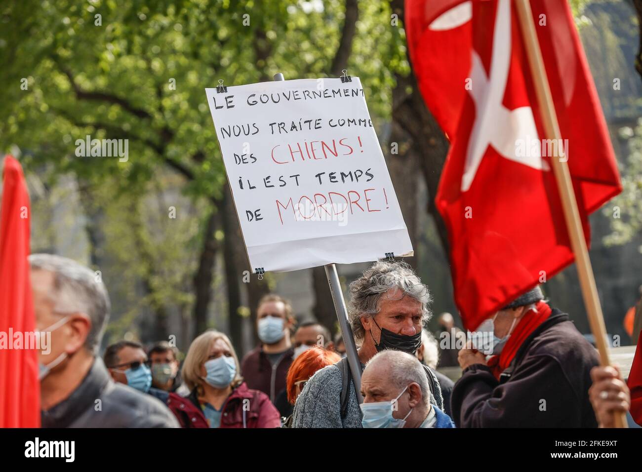 Illustration picture shows a meeting of PTB French-speaking far-left ...