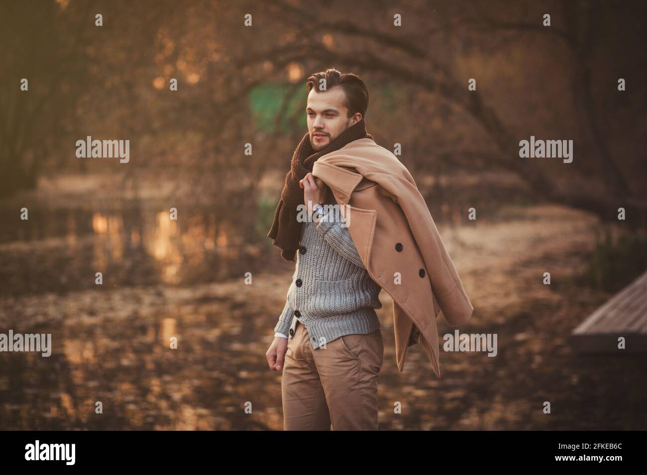 Handsome male model in twenties hi-res stock photography and images - Alamy